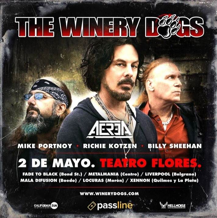 [Conciertos] - ¡IMPERDIBLE!: The Winery Dogs regresa a la Argentina ...