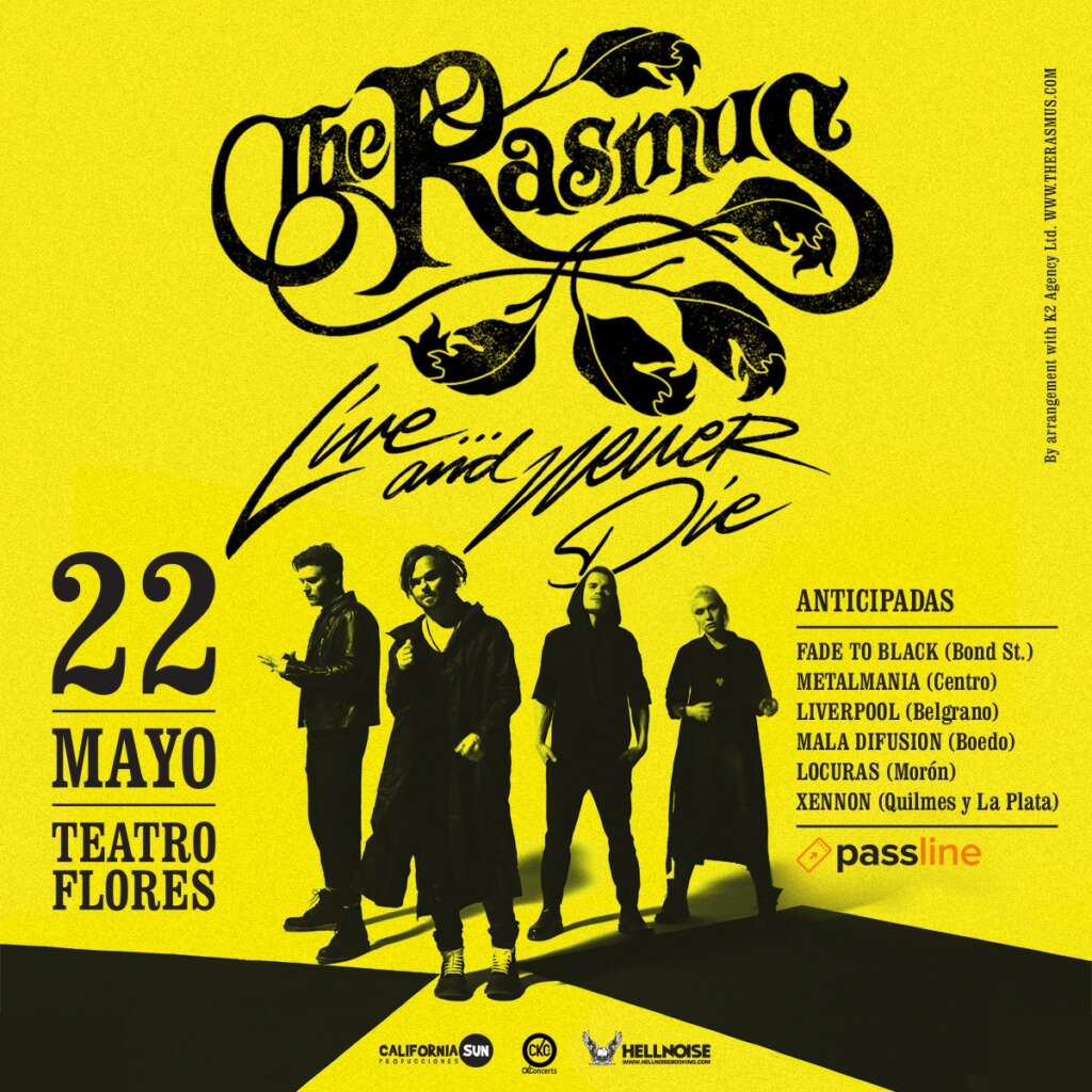 [Conciertos] - The Rasmus regresa a la Argentina: 'Live… And Never Die ...